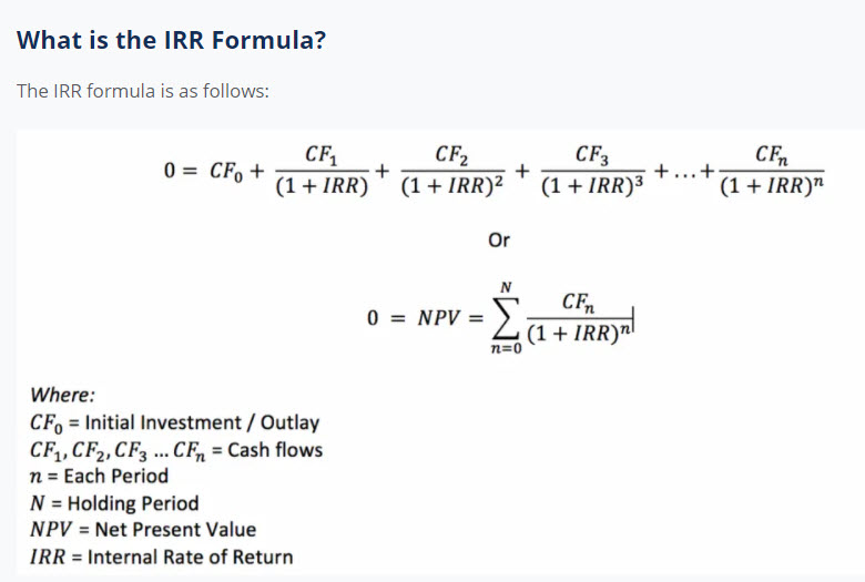 What is IRR?
